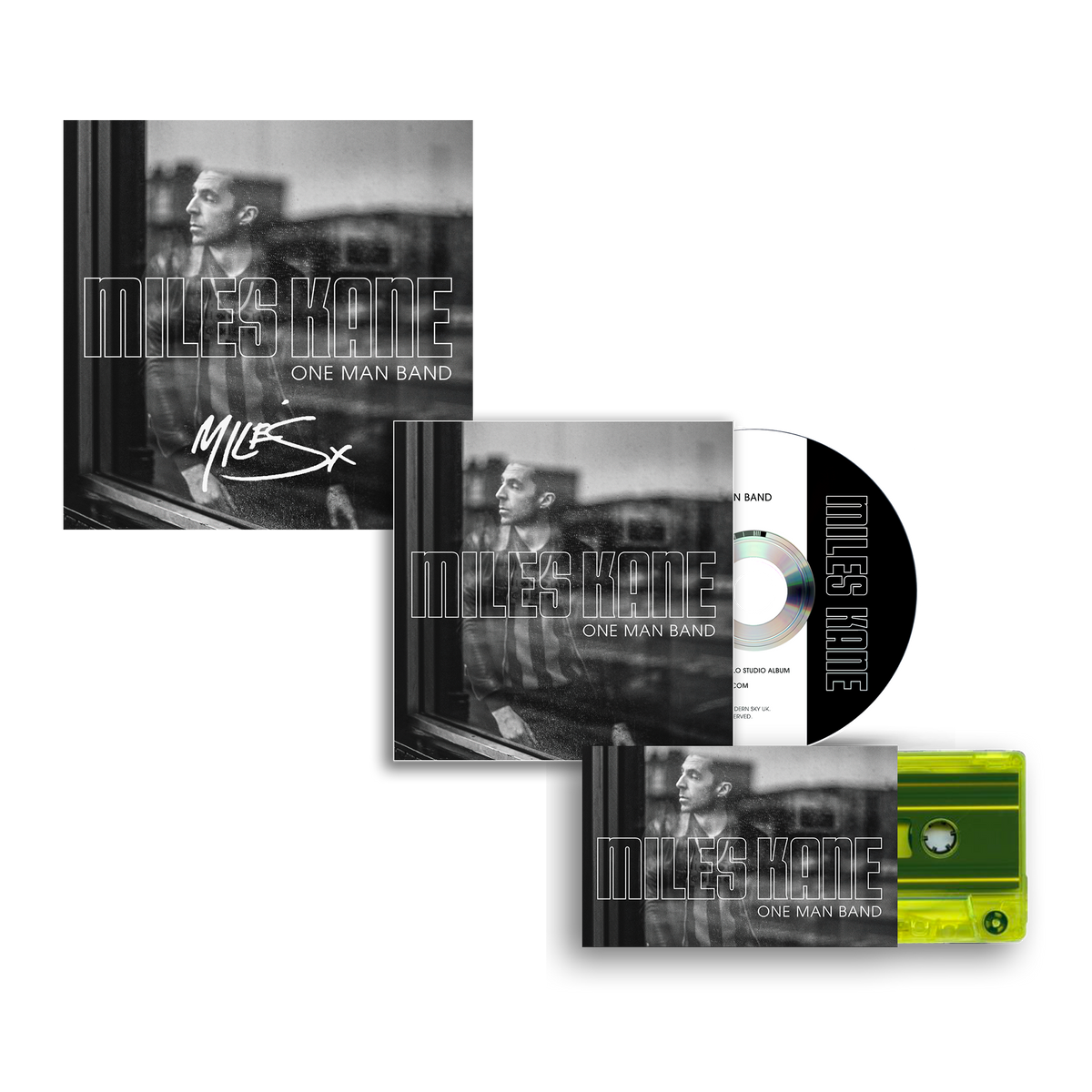 Miles Kane - Standard CD + Cassette (Yellow/Black) Bundle + Signed ...