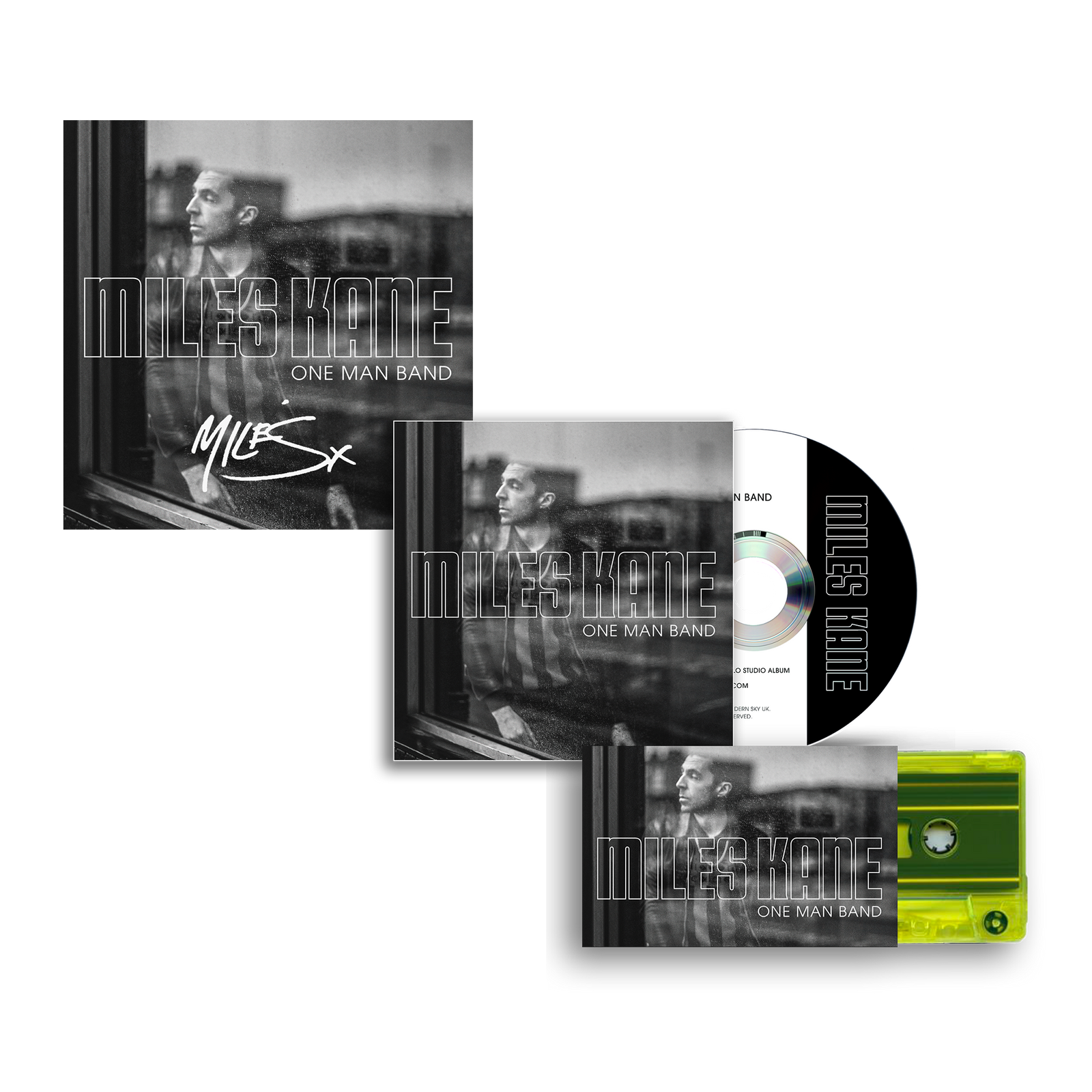 Miles Kane - Standard CD + Cassette (Yellow/Black) Bundle + Signed ...